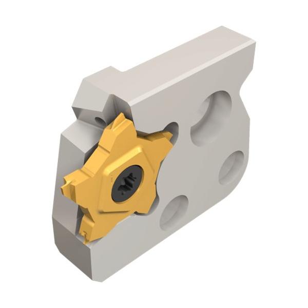 ■特徴 高圧クーラント対応アダプターです。 ■用途 溝入れ、突っ切り加工用。    【重量】 106G 【原産国】 IL PCADR34JHP