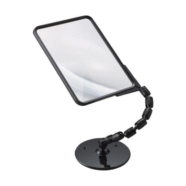 商品画像はイメージ画像です。実際とは異なる場合がございます。 A4サイズの紙面が視野に入る本格ワイドレンズ採用のスタンド型拡大鏡です。 文字も写真も広い範囲が大きく見える読書用ルーペです。 倍率(倍):1.8 レンズ寸法(mm):193x1...