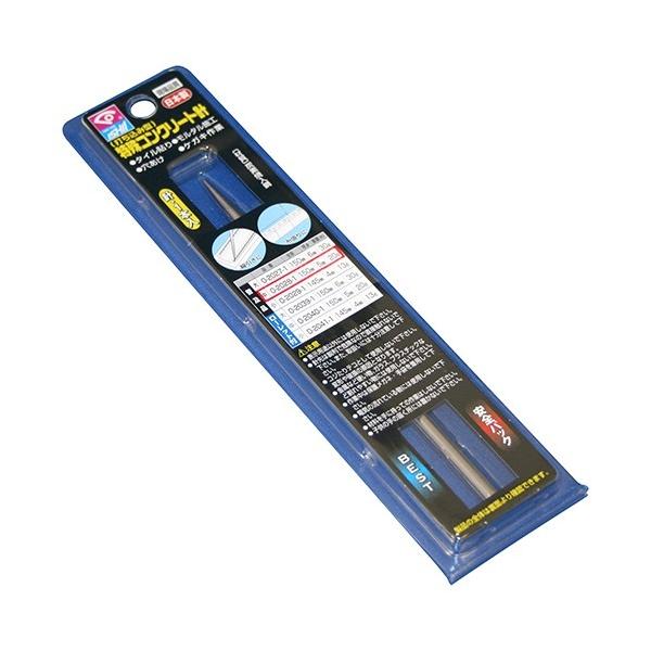 タイル貼り時の糸張りや、ケガキに使用。 タイル貼り時の糸張りや、ケガキに使用します。  ●全長:145mm。  ●径:4mm。  ●1本入。  ●炭素焼入鋼。  【サイズ】   小 【入数】   1個