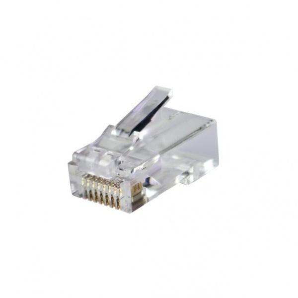 モジュラープラグ(貫通タイプ)のお徳用パック(100個入) ●芯線の種類により使い分ける必要がない単線・より線共用タイプ ●入数:100個 ●カテゴリー6 ●適切な配線順序を簡単に確認できる ●8芯丸断面のケーブルに使用 ●ツメ(ラッチ)を...