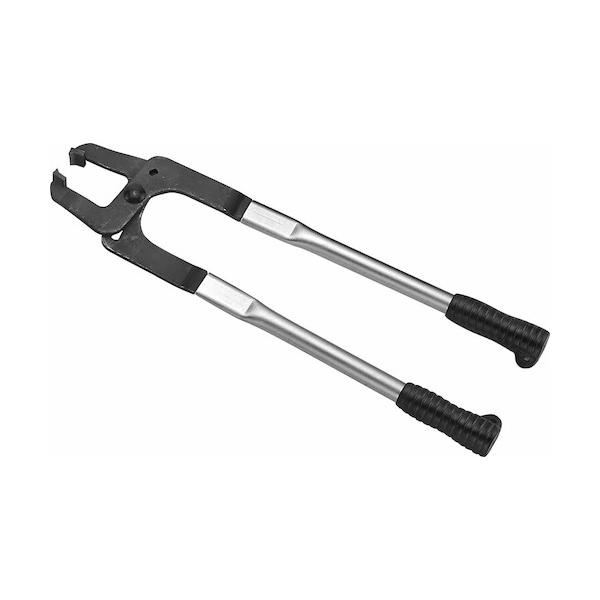 ■特徴 全長：475mm　開き幅：35〜120mm  ■用途 ハブキャップの取り外しに使用する専用プライヤーでハブキャップに傷を付けにくく、かつ簡単に取り外すことができます。  ■仕様  ハブキャップを簡単取り外し ハブキャップの取り外しに...