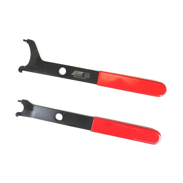 ■特徴 適合純正品番：T20143  ■用途 カム及びクランクシャフト用オイルシールの取り外しに使用します。  ■仕様 ＶＷ　ＶＡＧオイルシールプーラー    【入数】 1個 JTC4418