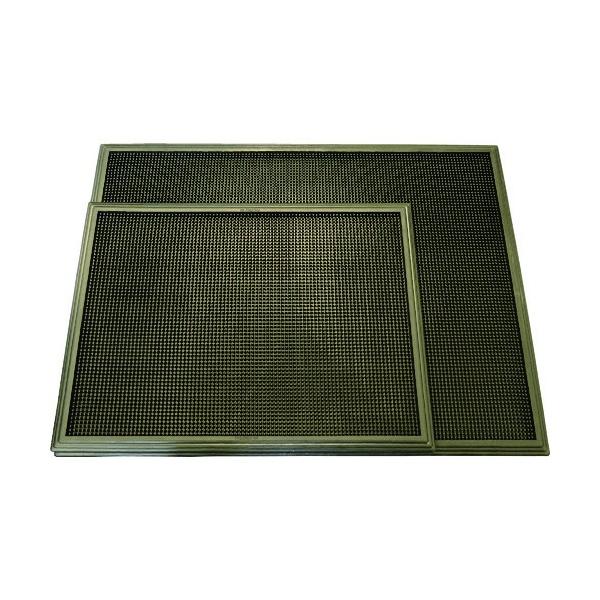 商品画像はイメージ画像です。実際とは異なる場合がございます。 ■特徴 マット表面が微細且つ柔軟なフィンガーに覆われており、摩擦運動により靴底の汚れを除去します。 周囲の縁部分がフィンガー部よりも高くなっており、消毒液を貯めておく事が出来ます...