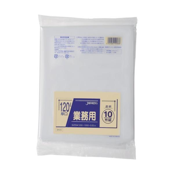 ■特徴 大型スタンダードポリ袋です。  ■用途 120L大型ポリ袋・ゴミ袋、非食品用。  【入数】 1点 DK83