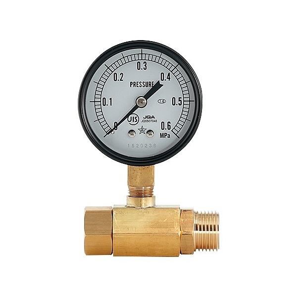 商品画像はイメージ画像です。実際とは異なる場合がございます。 ●配管途中に取付け、通水時の水圧測定に使用します。 ●圧力計の目盛りが0.01MPa刻みで細かい測定ができます。 ●ナット、本体部が回転するので取付けが容易 ※メーター部は専用品...