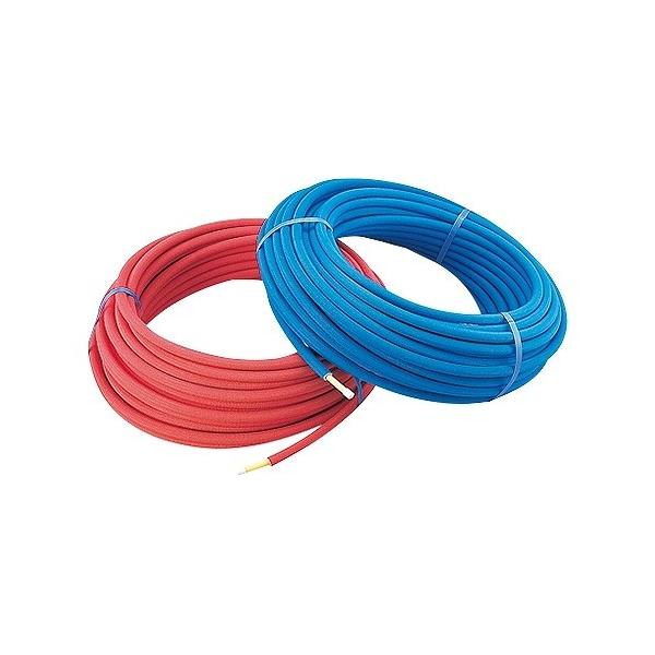 商品画像はイメージ画像です。実際とは異なる場合がございます。 ●呼10・13:JISK6769・K6787適合品呼16・20:JISK6769適合品。 ●保温材厚さ:5mm ●1巻の長さ:50m ●カラー:赤   【サイズ】 長さ50m 【...