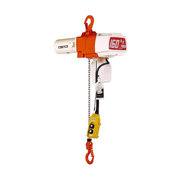 ■特徴 パワーとスピードを兼ね備えた小容量タイプです。 メカニカルブレーキ付です。 上限リミットスイッチ・過巻防止装置付です。 強力ロードチェーンを使用しています（特殊防錆処理の合金鋼焼き入れチェーン）。  ■用途 高速巻き上げ、巻き下げで...