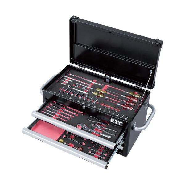 充実の入組内容で満足のいくネプロス最上級ツールセットです。 ケースには次世代型チェストEKR-1004を採用、レッド、ブラック、シルバー、ホワイトのカラーバリエーションモデルを設定。 トレイ NTX8770ST2 使用ケース EKR-100...