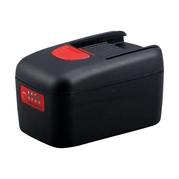 ■特長 残量が一目で分かるバッテリーインジケーター付です。  ■仕様 種類:電池パック 電圧(V):18 容量(Ah):5.0 残量が一目で分かるバッテリーインジケーター付です。   【入数】 1点 JBE18050