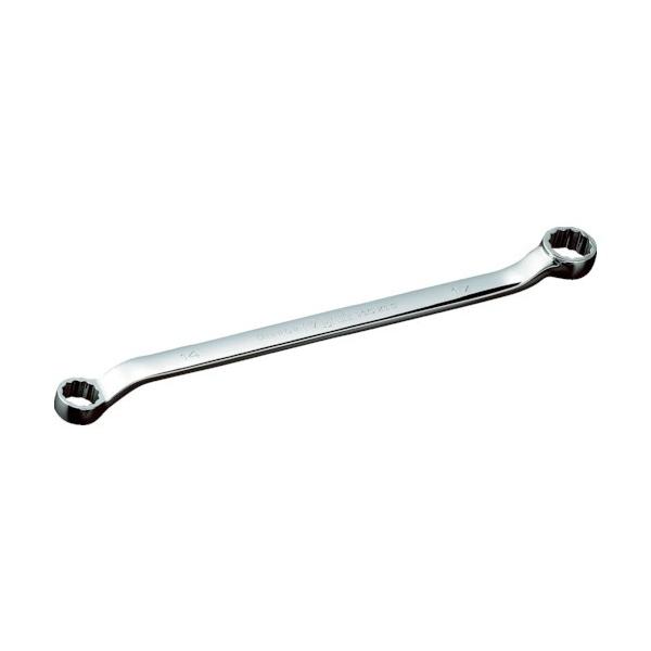 商品画像はイメージ画像です。実際とは異なる場合がございます。 トルク伝達を最大限に発揮できる45°×6°のオフセット角度です。 コンパクトなレンチ外径を実現し、狭い場所での作業が可能です。 接触面をより大きくすることで、薄肉部への応力の集中...