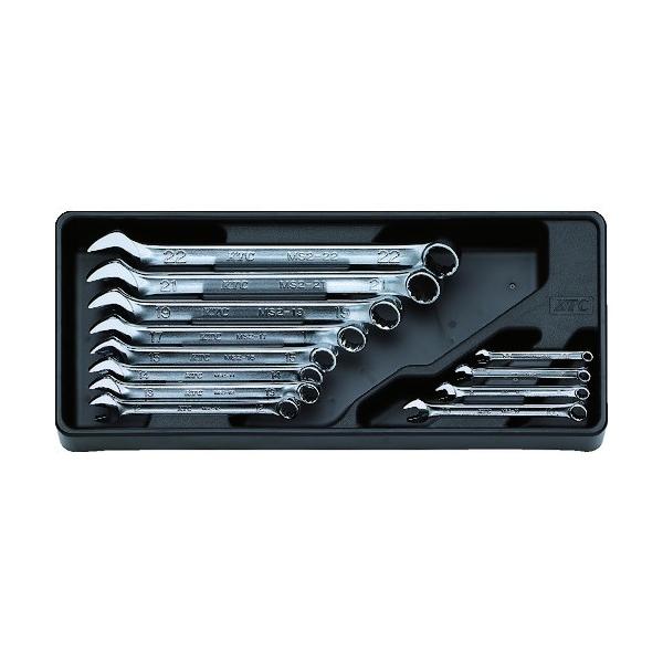 「新ヤリ型ヘッド」採用により、世界最小クラスのヘッド幅を実現しました。 めがね部は、KTC独自のパワーフィット形状です。 (R1)型断面構造採用で、軽量で、しなりに強くなっています。 サイズ表示は大きく見やすい鍛造浮き出し刻印です。 早回し...