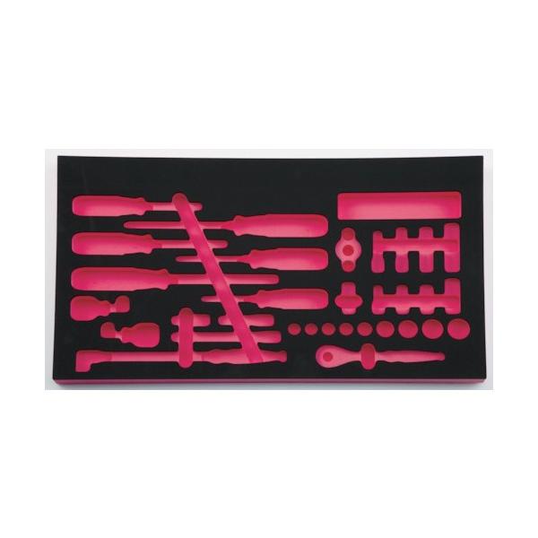 ■特徴 立体成型なので、工具がしっかりと収納できます。 黒・赤2層なので、使用中の工具が一目でわかります。  ■用途 工具類の整理・整頓  ■仕様 間口(mm)：600 奥行(mm)：325 ●適合機種：EKR-1003、1004  ●間口...