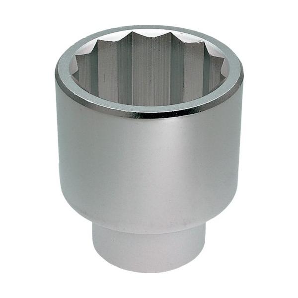 ボルト・ナットに差し込みやすい12角タイプです。 用途 汎用工具 口径部形状:十二角 差込角(mm):25.4 対辺寸法(mm):27 全長(mm):60   【サイズ】 27mm 【重量】 370g 【原産国】 日本製 B827W