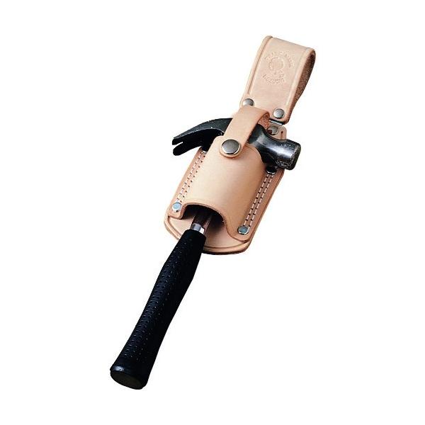 ■特徴 牛ヌメ皮使用の丈夫な工具差しです。  ■用途 ヌメ皮ハンマー差し用。  ■仕様 丁番付ハンマ―差し  ■注意点 バックル、リベットなど、金属類の変形やゆるみ及び糸のほつれなど異常のままでの使用はしないで下さい。 濡れ、こすれ、日焼け...