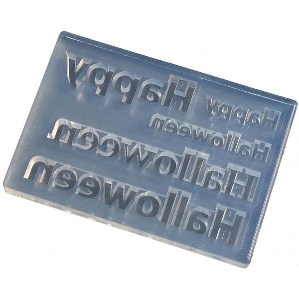 本体サイズ: Hallowween: 大50×9mm・49×7mm 小28×4mm Happy: 大32×10mm 小7×6mm 素材: シリコーンゴム 入数: 1個 Happyの型が2サイズ、Halloweenの型が3サイズが1つになった...