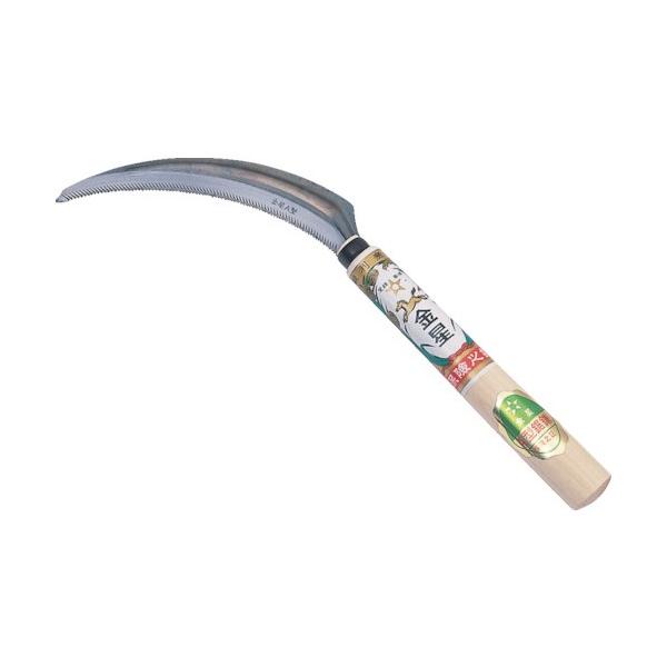 細刃・細目です。柔らかい雑草・野菜用に。刃渡り：155mm かま カマ  【サイズ】 全長：320mm 【重量】 94g 【原産国】 日本 #140407