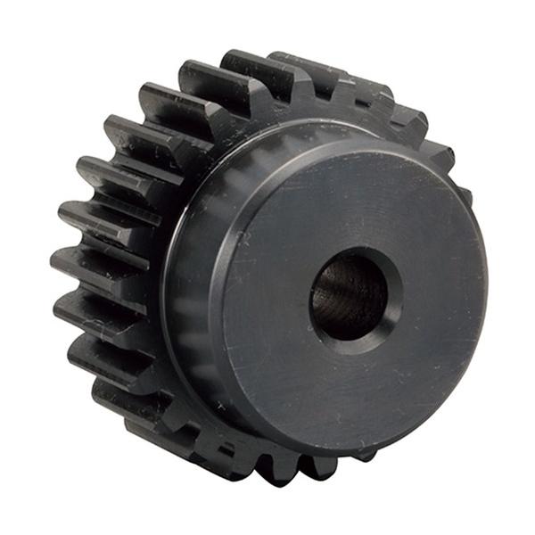 ■特徴 歯幅が薄い平歯車です。 ■用途 軽荷重用精密機械などに。 ■仕様 精度等級:JIS N8級 歯形:並歯 圧力角:20° 表面処理:黒染 歯面硬度:HB200以下 ■材質 機械構造用炭素鋼    【原産国】 中国製 MU1B80