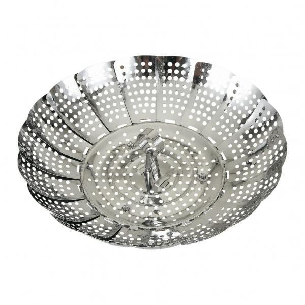 ●お鍋のサイズに合わせて調節できる。 ●18〜24cmのお鍋のサイズに合わせて調節できる蒸し器です。 ●日本製。 ●中心のつまみは不要な時、取り外して使えます。 ●食洗機可能なので、お手入れ簡単です。 ●サイズ(約):140×140×75m...