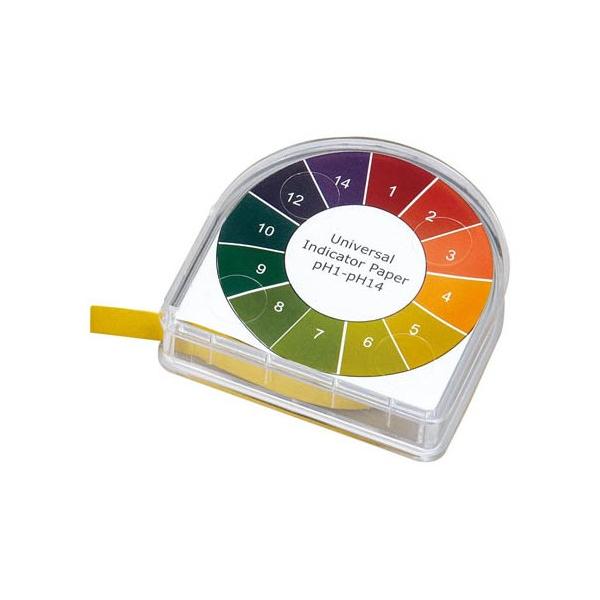 ●測定範囲：pH1〜14（全域）●長さ（m）：5●幅（mm）：7●タイプ：ロール式●原産国：イギリス●コード番号：413-3633●必要な長さにカットして使用できるロールタイプです。●ディスペンサーにカラーチャートがついています。 試験紙 ...