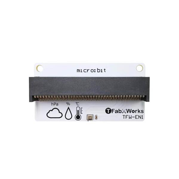 ●micro:bitに接続して使用することができる拡張パーツです。 ●Webソフト「MakeCode」に専用ブロックを追加することで簡単に使用できます。 ●品 名:気温・湿度・気圧センサ   【入数】 1個 EN1