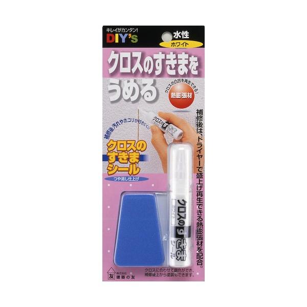【商品説明】 クロスの継ぎ目のすきま補修に！すきまに注入するだけ簡単。 仕上がりキレイ クロスや壁にできたすきまをワンタッチで補修できます。 クロス壁やしっくい壁にできたすきまを簡単に補修できます。 熱膨張剤配合の為、施工乾燥後(表面10分...