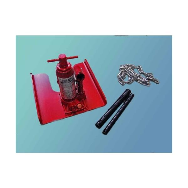 ●チェーンを巻き油圧式でジャッキアップし地面に打った杭が楽に抜ける。 ●チェーンが自在に作用するため、丸パイプ・四角い杭でも形状を選ばず抜くことができます。 ●本体重量(g):4250 ●本体寸法L×W×H・D(mm):580×220×54...