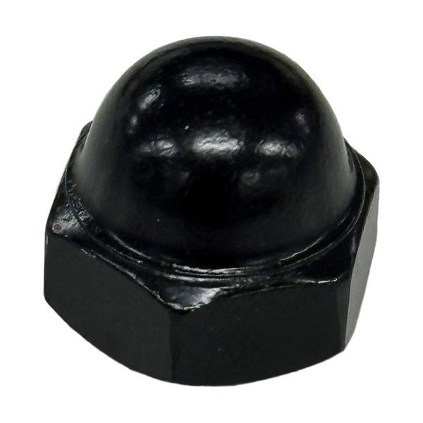 ■特徴 六角ナットの片面が半球状でネジ穴が貫通していないナットです。 電着塗装（黒）を施しており通常のメッキ品に比べ錆に強いです。 通常の六角ナットと異なりネジ部を隠すことが可能です。 ■用途 目に付きやすい場所や人に触れやすい場所に使用。...