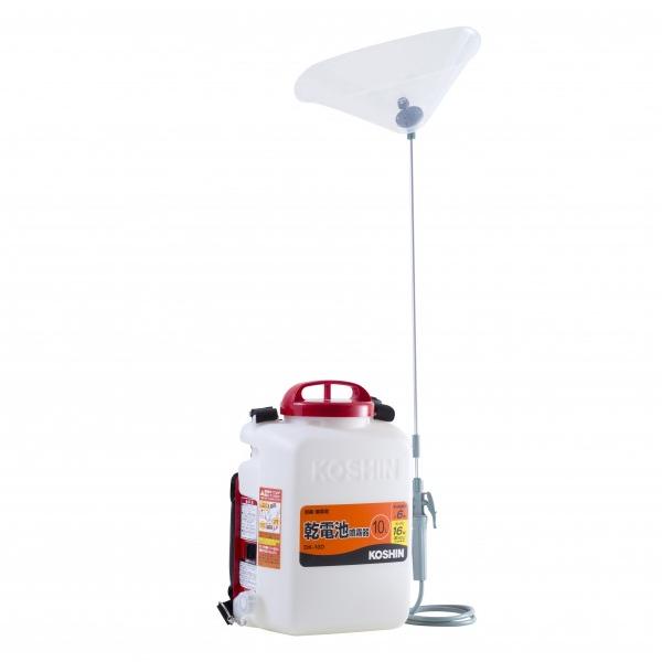 乾電池式なので簡単操作。 ダイヤフラムポンプ採用で音も静かです。 除草剤用・消毒用の2種類の噴口が付いています。 除草剤用は飛散防止のカバー付き ●タンク容量:10L   ●ポンプ方式:ダイヤフラムポンプ    ●最高圧力:締め切り時 : ...