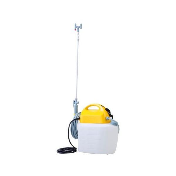 【特長】家庭用AC100V電源で使用可能なので電池切れを気にせず手軽に使えます。 直射と霧状の切り替え可能な長い201cmノズル付、高い木の消毒に。  【用途】薬剤散布に 【注意】使用後は必ずタンク一杯分水を噴霧して薬剤が残らないようにして...