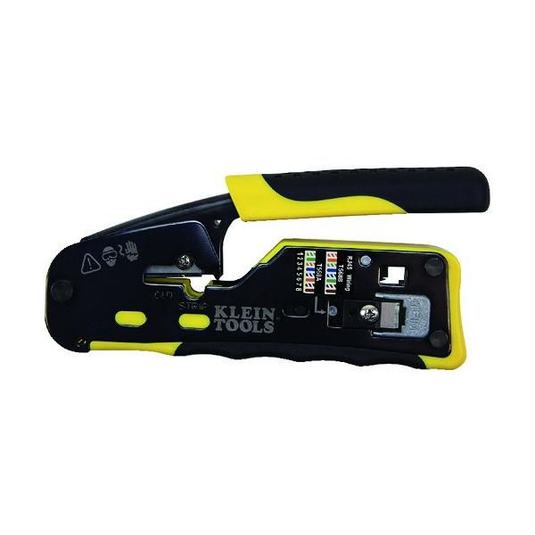 ■特徴 KLEIN TOOLS社製モジュラープラグPass-Thru［［ＴＭ上］］RJ45、標準RJ11、RJ12用の圧着工具です。 Pass-Thru［［ＴＭ上］］は圧着とコードの切断を同時に行うため、失敗せずに圧着できます。 切断、皮む...