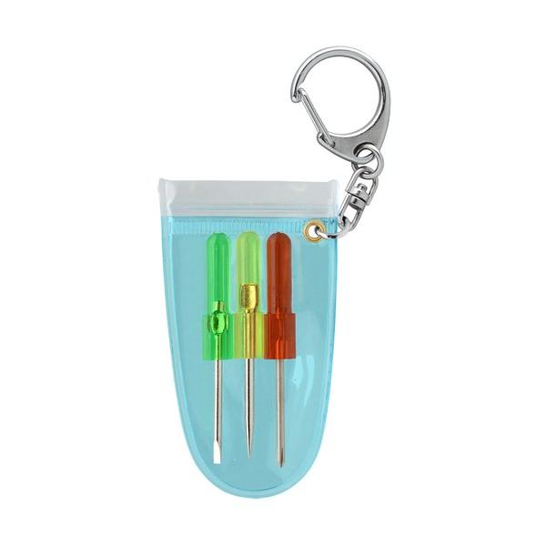 プラス、マイナス精密ドライバーと針の3本セットです。 REACH対応 刃先:（-）、（＋）No.2相当 セット内容:（-）1.8、（＋）00、針   【入数】 3本 103