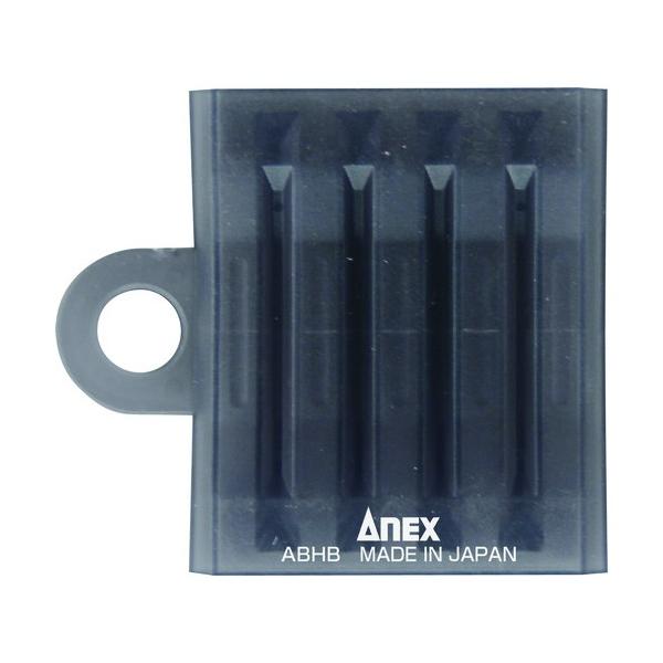 広い開口部でビットが差し込みやすいです。 用途 ビットの収納に。 六角対辺6.35mm用 差込角(mm):6.35 全長(mm):50   【カラー】 クリアブラック 【重量】 8g 【入数】 1個 ABHB5CK