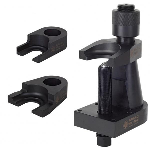 トラック用 ●開き(mm):25・32・47 ●重量(kg):9.24 ●ボールジョイントを素早く簡単に取り外すことができます。 ●アゴ部分を交換することで3種類のサイズに対応します。 ●トラック用。  【入数】 1台 1296