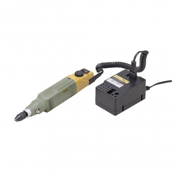 磨きや穴あけ等、低速かつトルクを必要とする作業用ミニルーター 用途…金属の磨き、金型修正、一般彫刻、模型工作 特徴…高速回転での作業が困難（樹脂材や木材など硬度の低い材料）な磨きや低速回転での安定した穴あけ作業が可能 電源…DC12V 消費...