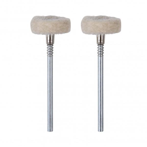 ■用途 金属、ガラスの超仕上げ、磨き、ツヤ出し用に。   【サイズ】 形状:ディスク型シャフト径:φ2.35mm 【入数】 2本 26802