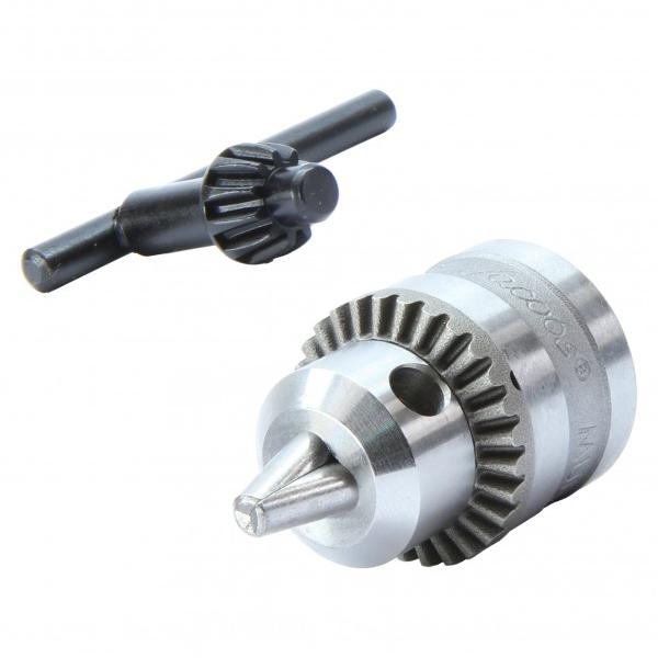 プロクソン・木工旋盤専用もドリルチャックです。 木工旋盤用ドリルチャック。 コレットチャックを取り外して取り替えると、径0.8mm〜6.0mmのドリルを直接取り付けることができます(取り付け部3/8インチ)。 素材も直接取り付けることができ...