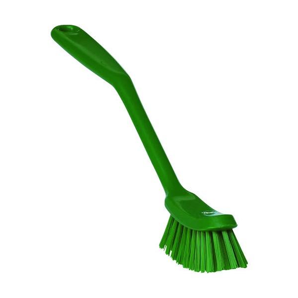 ■特徴 コンパクトなディッシュブラシです。  ■用途 容器や機械の細かな部分の洗浄に。  ■仕様 線径：0.35mm  ■材質 ボディー部:ポリプロピレン(PP) フィラメント:ポリエステル  ■注意点 ブラシの毛を機械や道具類に挟まないよ...