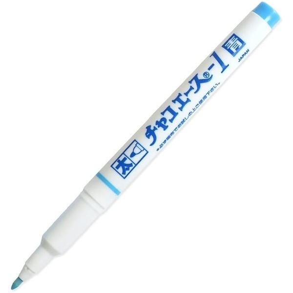 太書き 自然に消えない、消したいときに消す青シリーズ 材質:ペン芯・中綿:ポリエステル、キャップ・軸等:ポリプロピレン、尾栓:ポリエチレン、インク:水・青色素 青は水で消えますが、自然には消えません。   例えば、タオル等で水にふくませ、軽...