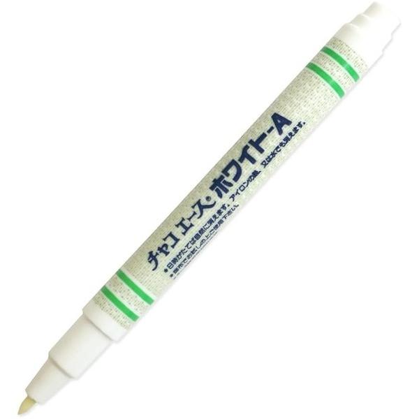 自然に消える濃色用の白いチャコペンです。  アイロン・水でも消せます。  濃色専用のチャコペンです。  （徐々に印が現れます。  時間は状況により異なります。  ） インクの濃さは比較的薄めです。   自然に（05〜7日程度）、アイロンで、...