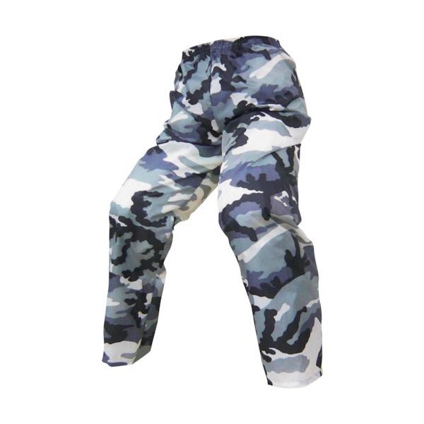 商品画像はイメージ画像です。実際とは異なる場合がございます。 ■特徴 迷彩柄のポリエステルヤッケズボンです。  ■用途 一般作業、軽作業、農作業に。  ■仕様 撥水加工   【サイズ】 L 【カラー】 グレー 【入数】 1着 No1590