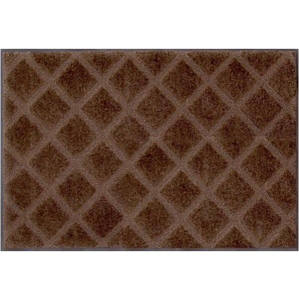 ・タワシ状のブラッシング繊維が靴底の汚れをしっかり掻き落とす、泥落とし用玄関マット。  ・ドアの開閉の邪魔にならない厚さ5mmの極薄仕様。 つまづき防止にもなります。  ・素材(表):原着再生ポリエステル96％PETモノフィラ7％ ・素材(...