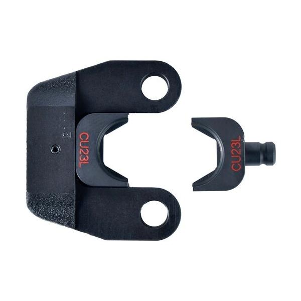 ■特徴 マルチ工具用アタッチメントシリーズ六角圧縮セットです。 EV200〜250シリーズ専用です。 ■用途 圧縮端子、スリーブ8〜100mm2用の六角圧縮 ■仕様 六角圧縮4セット（対角12mm、14mm、19mm、23mm） ダイス幅3...