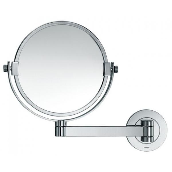 材質:亜鉛ダイキャスト＋ABS樹脂＋ガラス（鏡） 仕上:クローム 表:拡大鏡（約2倍）・裏:普通鏡   【入数】 1点 SA978XC