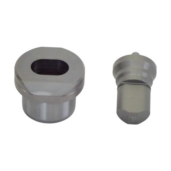 ■特徴 特殊鋼を採用しており耐久性に優れています。 軟鋼、ステンレス、アルミに対応します。  ■用途 アングル、チャンネル、フラットバーの丸穴あけ。   【サイズ】 52 x 52 x 55 mm 【入数】 1ヶ 【原産国】 日本 N09X18