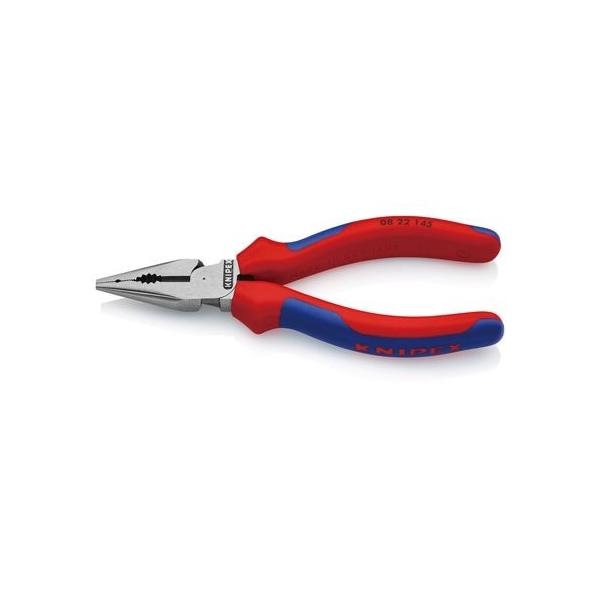 スリムなヘッド形状と先の尖ったジョーにより、狭い箇所でも最適に作業できます。 高いテコ比の強力ジョイントにより、切断が簡単に行えます。 フライス加工した掴持部分の溝により、釘、ピン、ボルトなどの小さなワークピースを確実に保持し、引き抜きます...