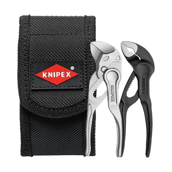 コブラ（8700-100）とプライヤーレンチ（8604-100）がコンパクトなベルトポーチとセットになっています。 セット内容(点):2 ハンドルタイプ:プラスチックコート セット内容 8700-100(全長100mm、最大口開き24mm、...