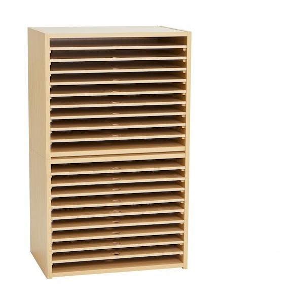 ■特徴 解体して10段2個を横並びにする事もできます。 色鮮やかな木目調 10段を上下にボルト連結して20段 ■材質 本体:両面プリント化粧パーチクルボード 棚板:両面プリント化粧MDF    【重量】 50KG 【原産国】 MY K20P