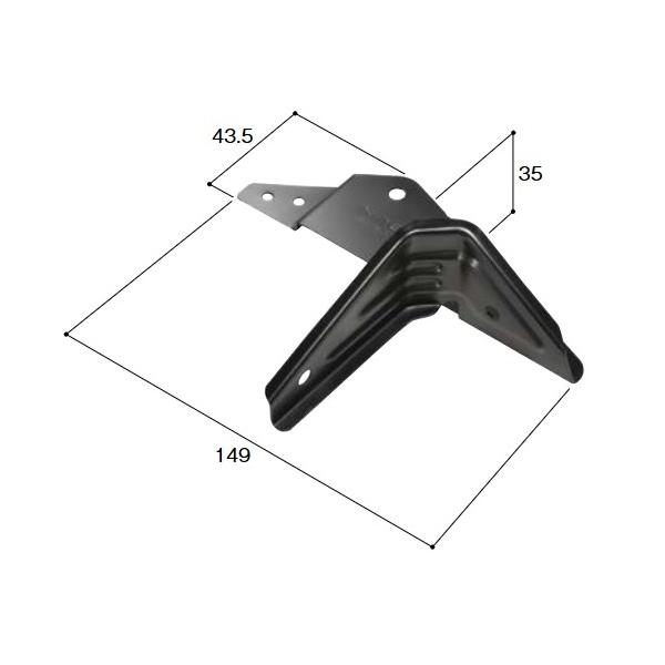屋根材左右突合わせ部から出るように中央部の上端に引掛けて設置し、屋根釘（ビス）2本で留付けます。  5.2mm厚品専用 積雪施工地域 材質:ステンレス（SUS430）   【サイズ】 長さ149mm 【カラー】 ブラック 【入数】 1本 K...