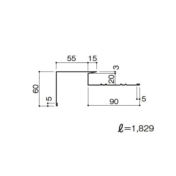 材質:塗装GLめっき鋼板0.35mm厚（メタル役物） 5.2mm厚専用（グランネクスト シンプル、カラーベスト グラッサ・クァッド用）   【カラー】 ブラウン 【入数】 1本 KLZK031