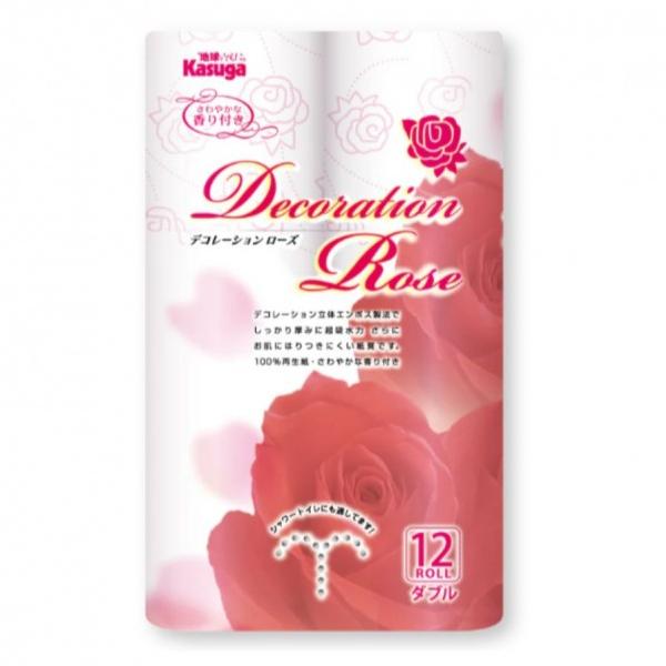 ●114mm幅25m巻  ●ダブル  ●柄あり  ●ロール色:ピンク  ●芯有  ●再生紙  ●単品サイズ:幅342mm×奥行204mm×高さ204mm  ●入数:1箱（12R/パック×8P）  ●箱サイズ:350×810×407（mm） ...